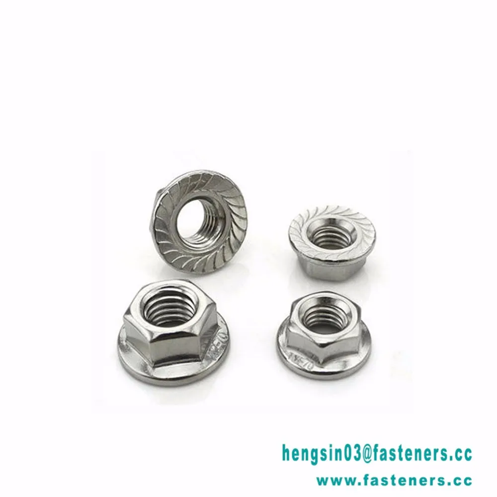 High Quality Din 6923 M10 M12 M14 Stainless Steel Hex Flange Nut - Buy ...