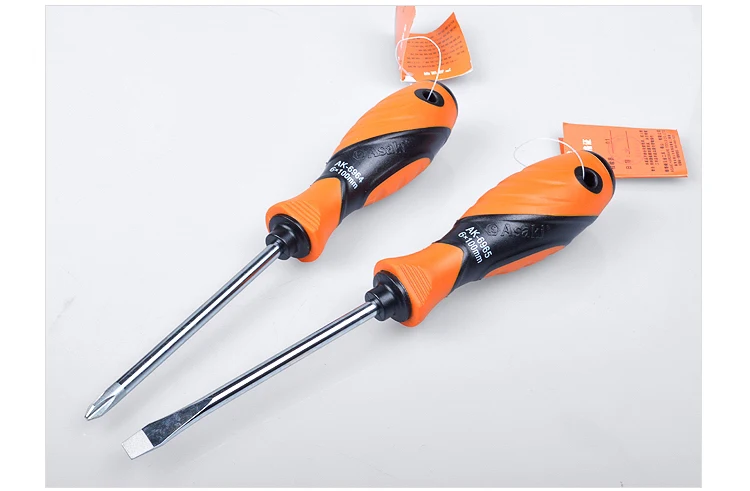 Asaki Ak-6939 High Quality Hand Tools Slotted Screwdriver 3x75mm ...