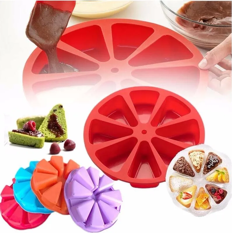 Silicone Bakeware Baking Food Mold 8 Points Scone Silicone Baking ...