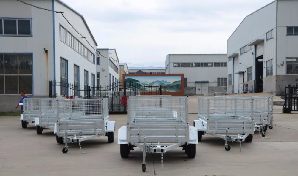 Galvanized Utility Cage Trailer With Canvas Cover - Buy Cage Trailer ...