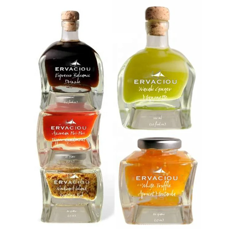 Alcohol Use 100ml Stackable Glass Bottle With Screw Or Cork Lid For ...