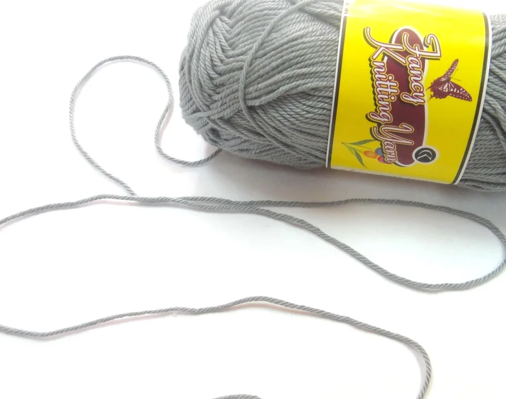 High Quality Natural Fiber Yarn - 100% Cotton Crochet Yarn
