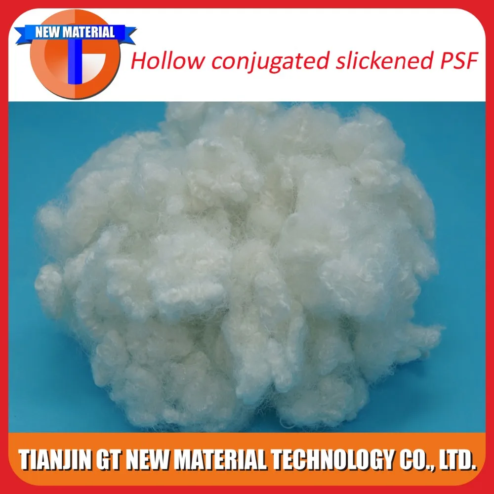 Conjugated Hollow Polyester Fiber,Hcs Slick Finish 7dx64 Hcs Hollow ...