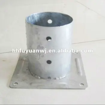 Round Steel Post Base Plate