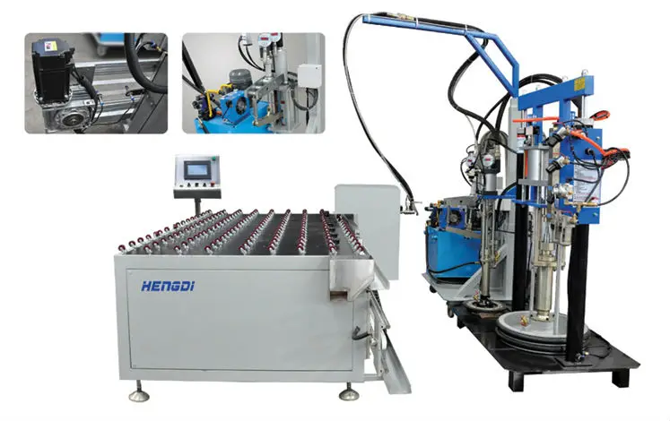 Horizontal Automatic Sealant Sealing Line Wzf2000 For Hollow Glass ...