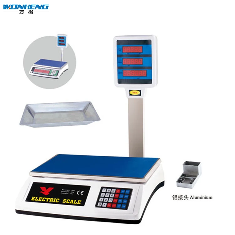 Attractive Price Battery Hanging Meat Weighing Price Computing Scale ...