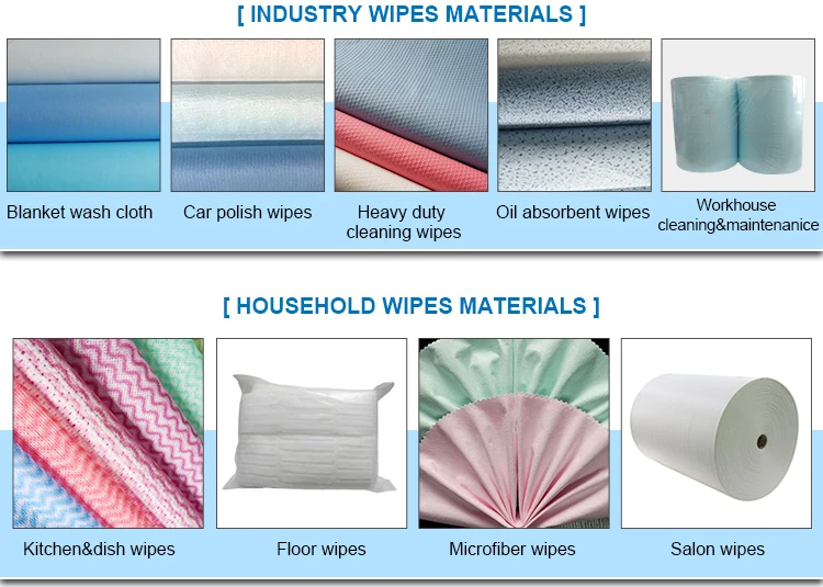 No Adhesive Or Binders Absorbent Pp Wood Pulp Spunlace Non-woven Cloth ...