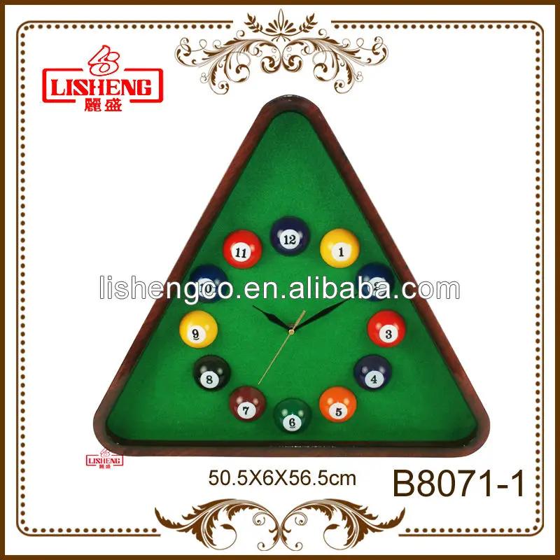 Billiard Ball Triangle Clock B8071-1 - Buy Triangle Clock,Billiard ...