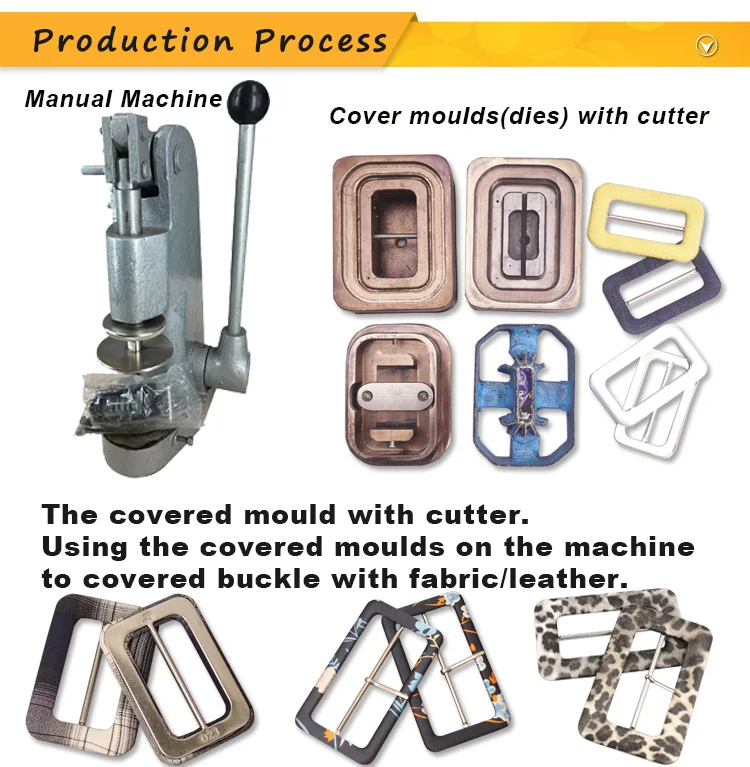 D Shape Fabric Self Covered Belt Buckle for Coat Belt