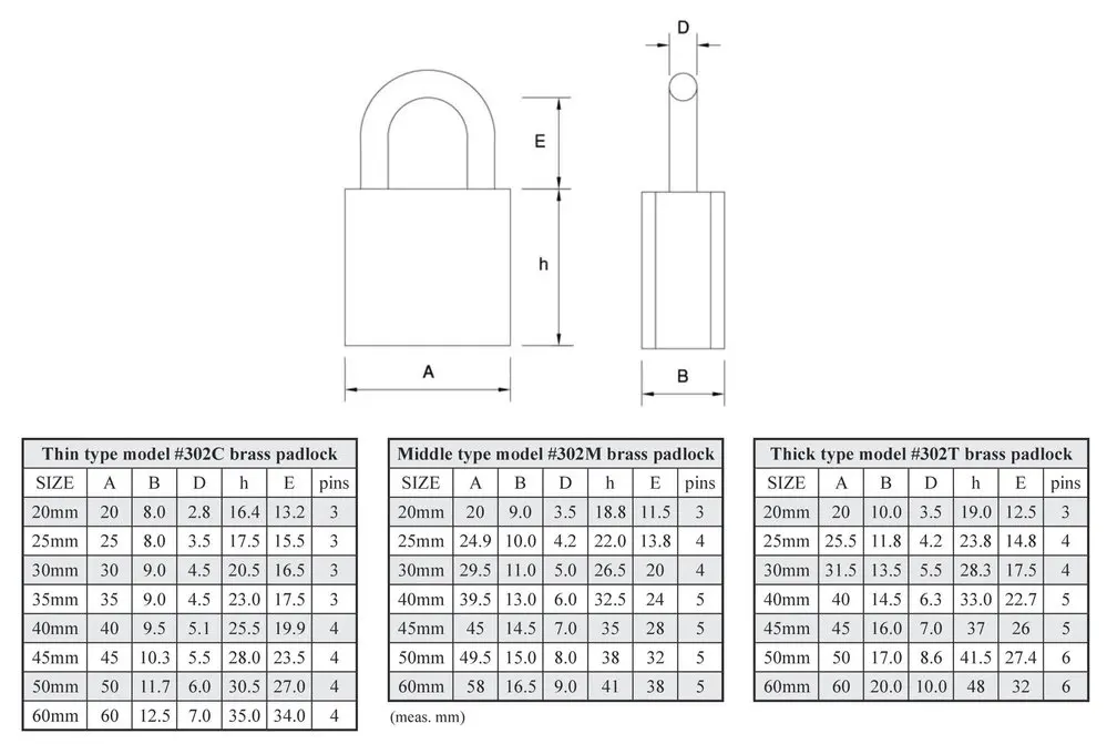 Brass Padlock 30mm 35mm 60mm - Buy Brass Padlock 60mm,Padlock 30mm,35mm ...