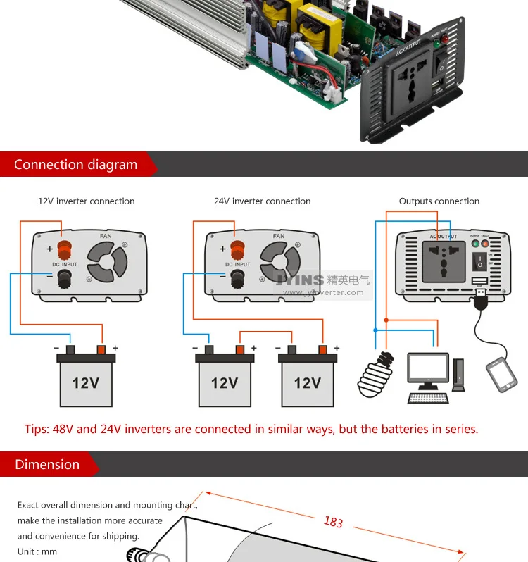 MSW 전원 인버터 12v 220v 500W 태양 인버터 중국 제조 10 입력 출력 장치| Alibaba.com