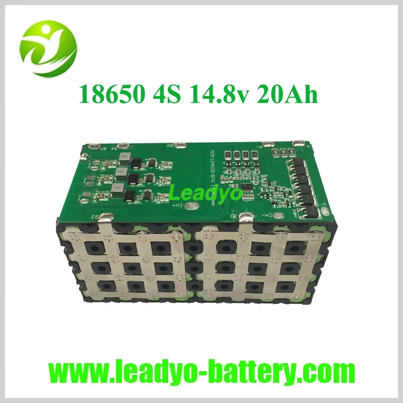 14.8v 20ah Rechargeable Lithium Ion Battery Pack 18650 Battery 4s8p ...
