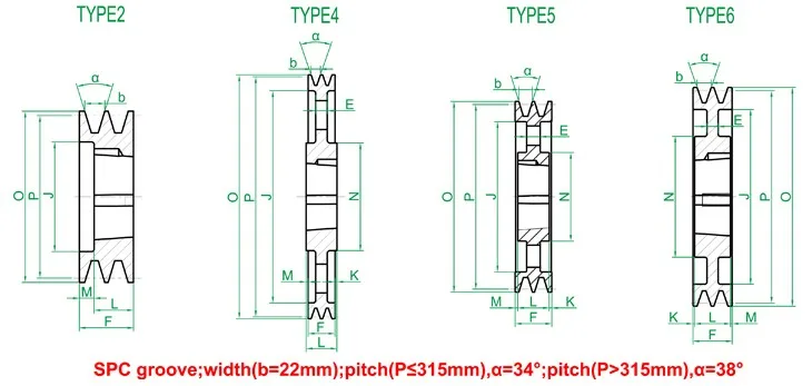Spc Belts And Double Spc Belt Pulley Wheels - Buy Belts Pulley belt ...