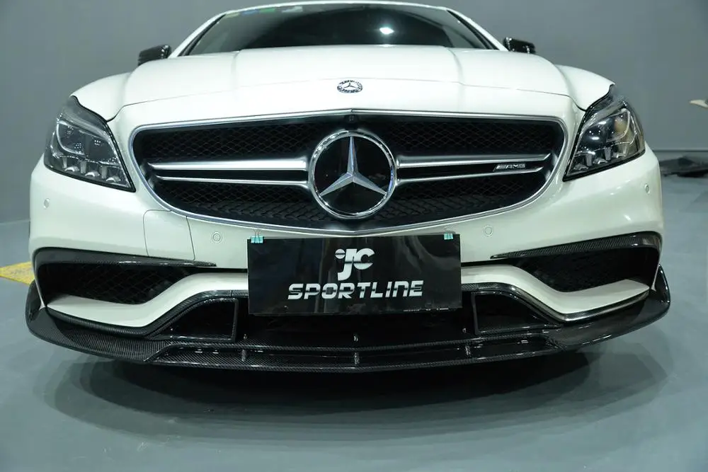 B Style Carbon Fiber W218 Front Bumper Trims For Mercede S Ben Z Cls ...
