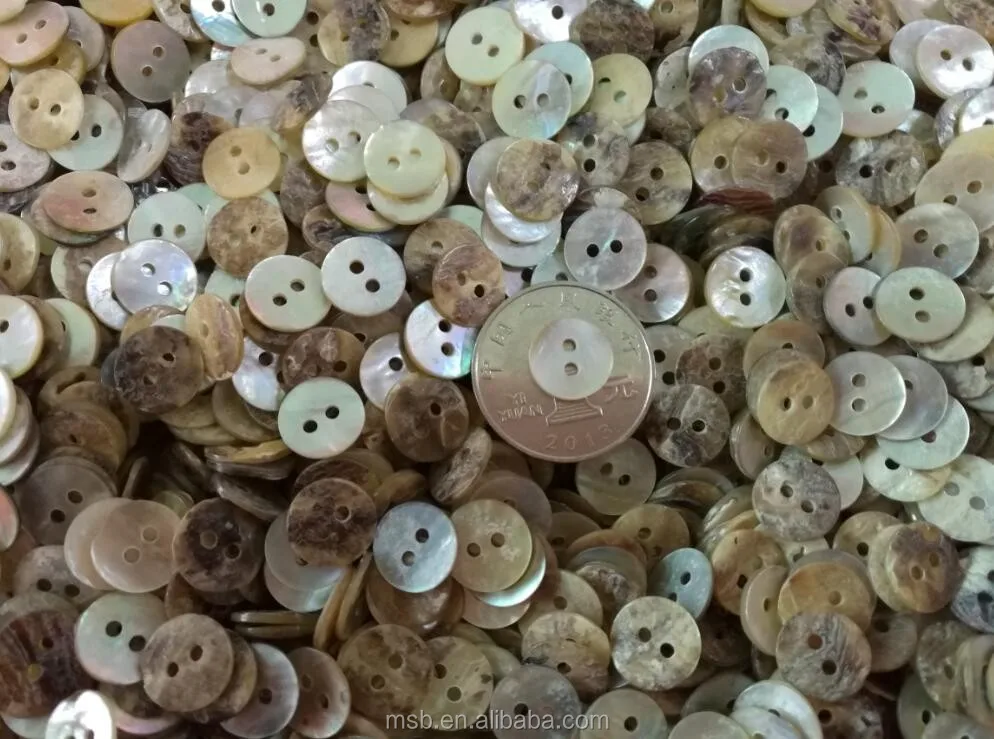 Trochus Button Mother of Pearl Shell Custom Buttons for Clothes