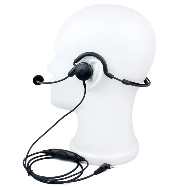 New 2.5mm 1 Pin Earpiece Mic Ptt Headset For Motorola Radios Walkie ...