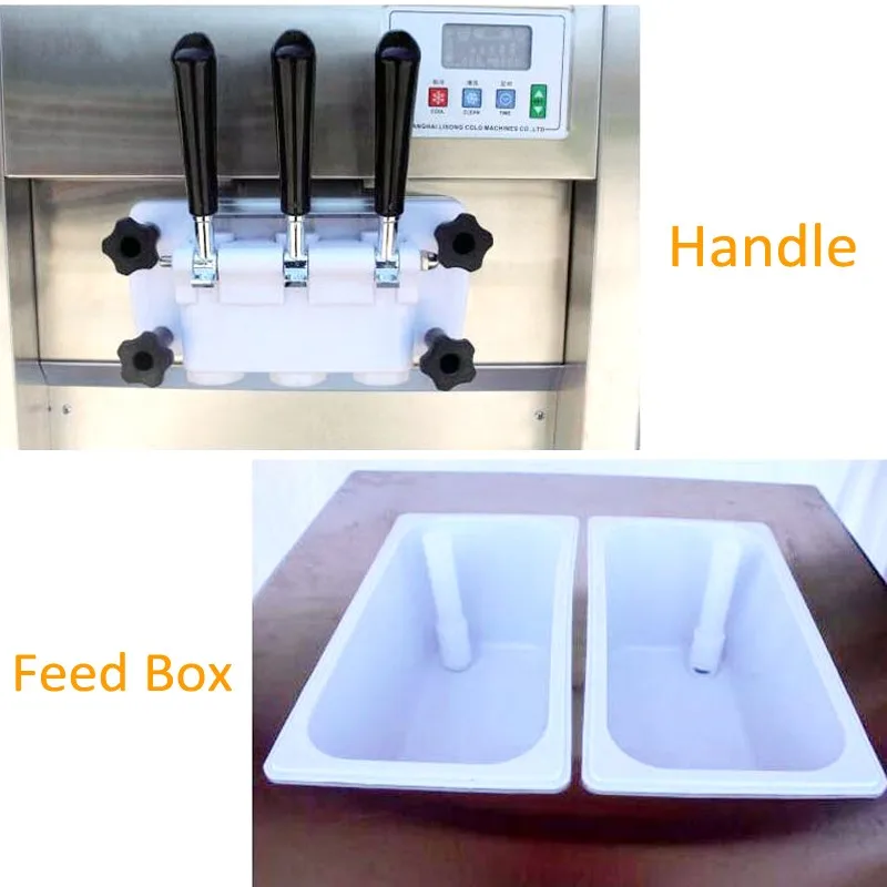 Neweek 18-23l/h Sundae Yogurt Rainbow Soft Serve Ice Cream Machine ...