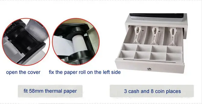 Modern Supermarket Restaurant Automatic Cash Register Cashier Machine ...