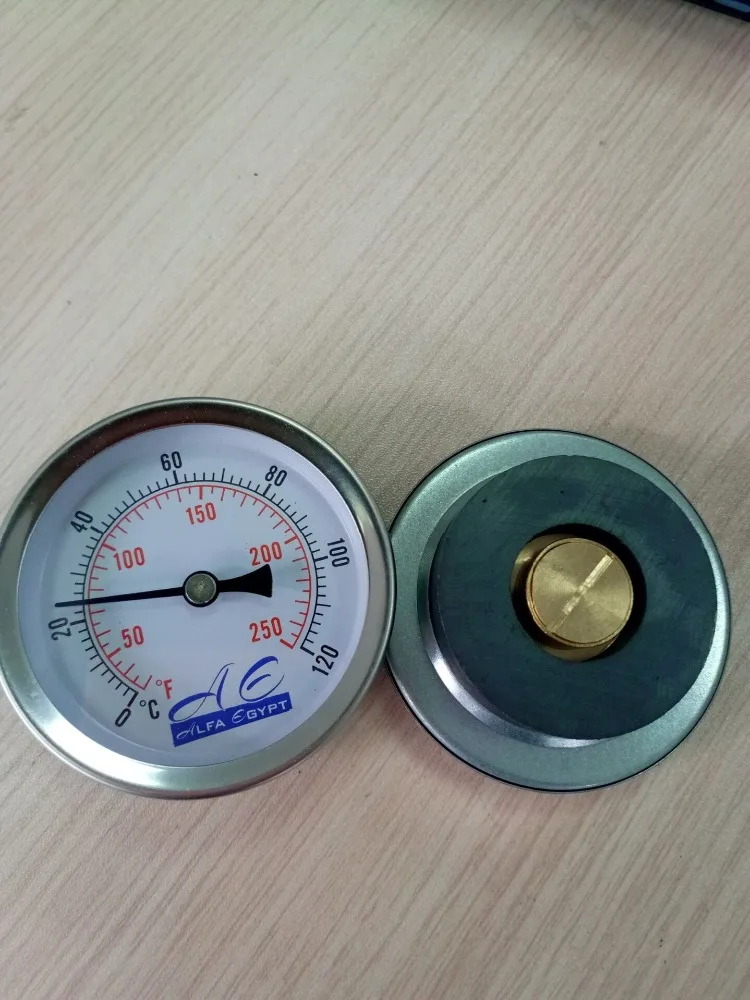 Industrial Bimetal Magnet Surface Pipe Thermometer Temperature Gauge ...
