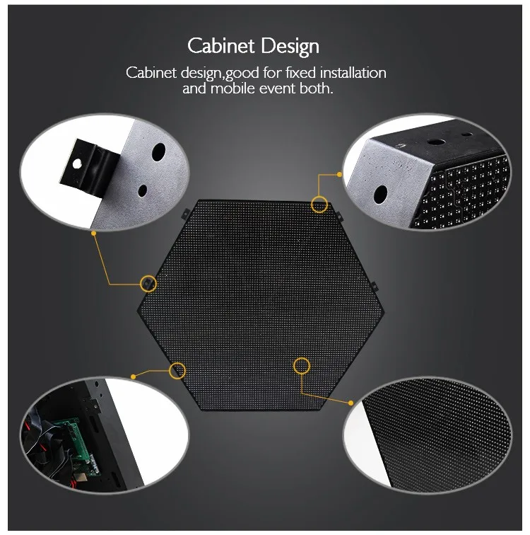 Hexagon LED Screen - Unique Shape SMD Full Color Display