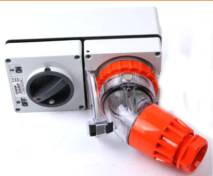 Ip66 500v 5 Round Pin Outdoor Waterproof Industrial 40a Socket - Buy ...