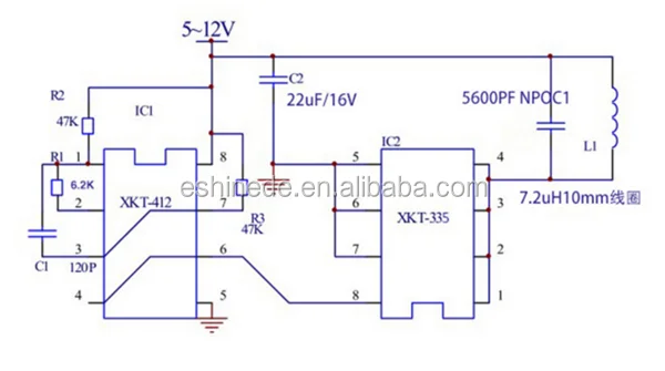 Xkt-412 Xkt-335 Current Wireless Power Supply Chip Ic - Buy Xkt-412,Xkt ...