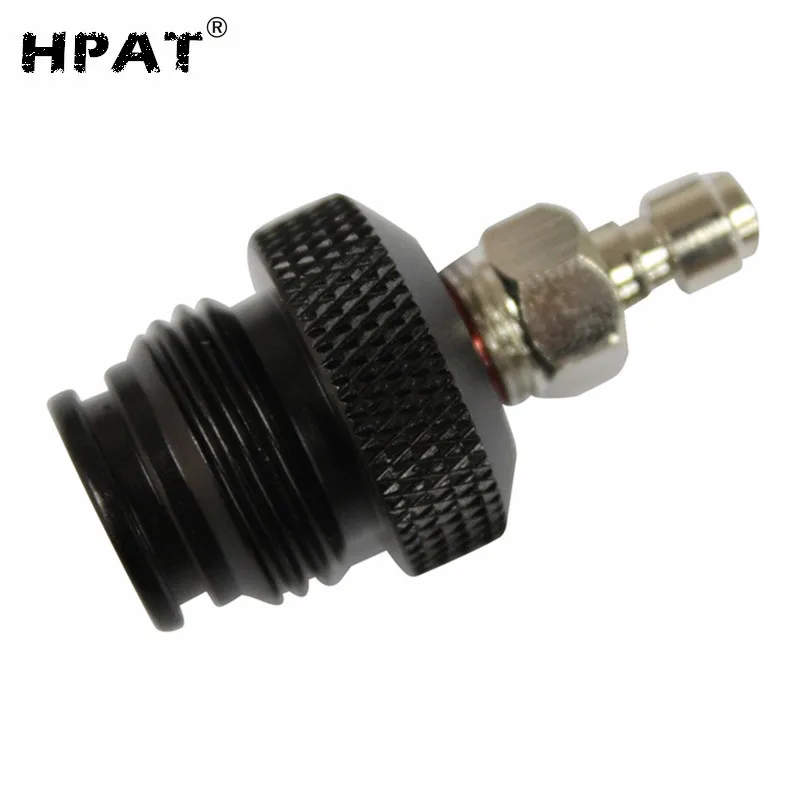 Paintball ASA Adapter to Remote Hose Line with Male Quick Disconnect Plug