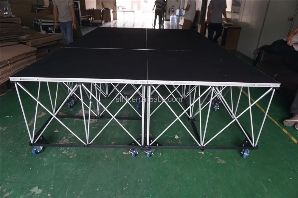 12'x8' Portable Stage System with Wheels - RK Stage
