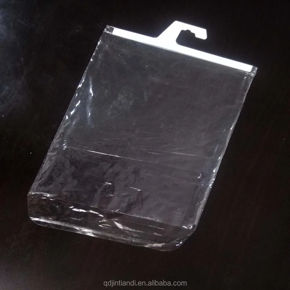 Custom Made Clear Plastic Pvc Tablecloth Packaging Bag With Hanger Hook ...