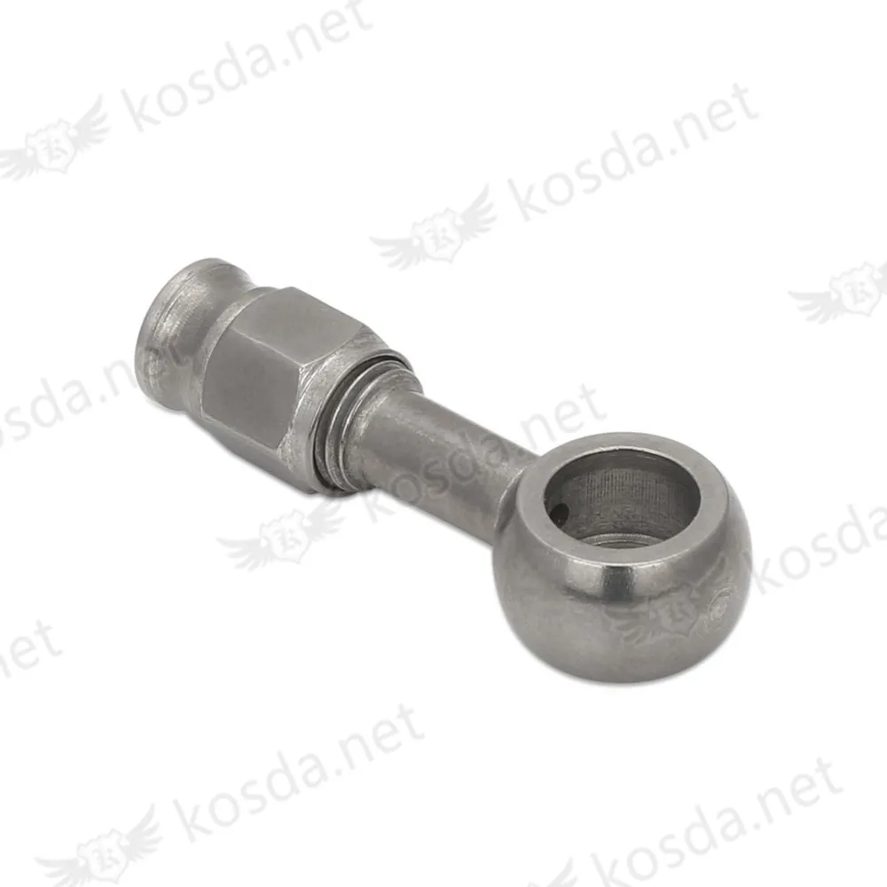 Stainless Steel 10mm Straight Banjo Eye Brake Line Adapter