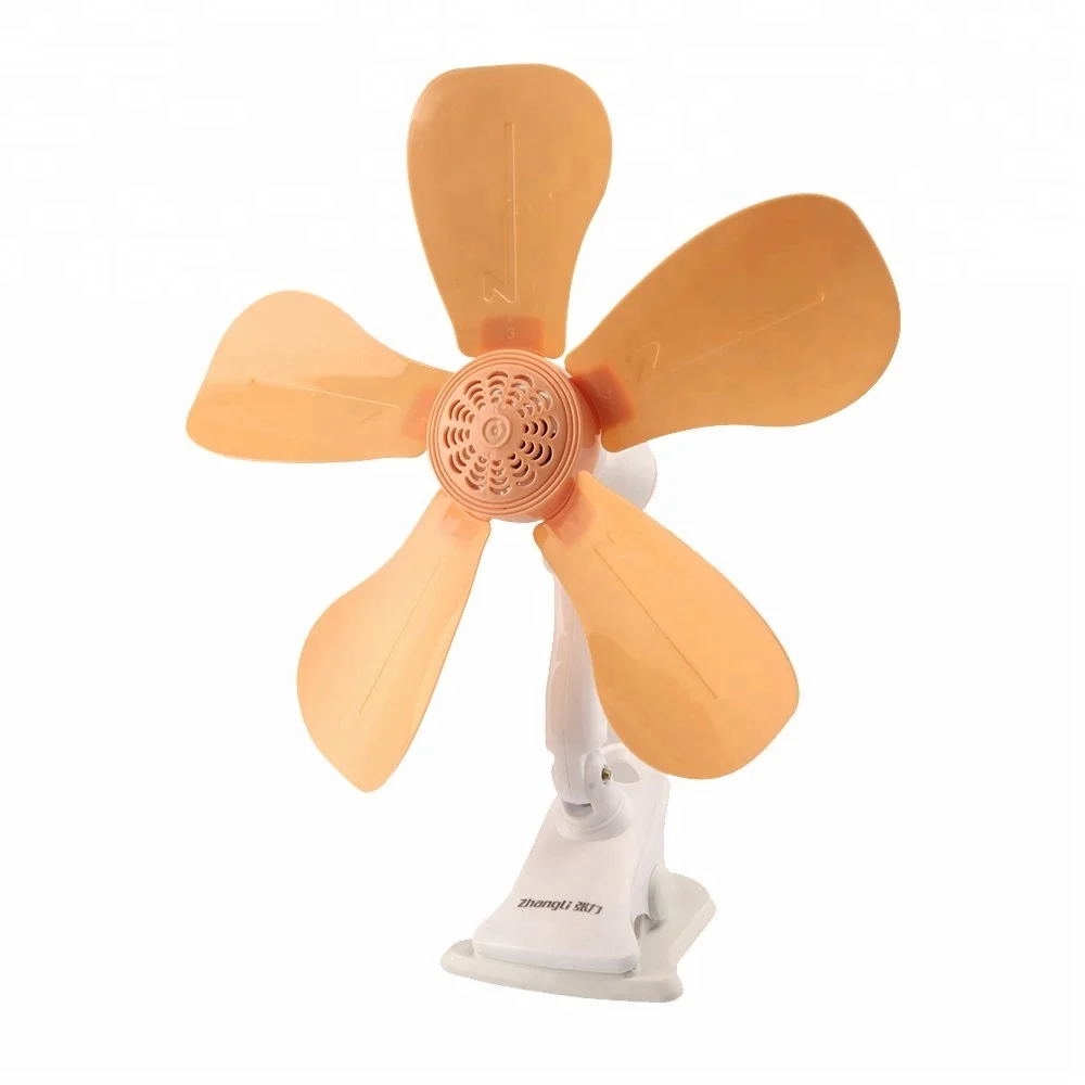 Indonesia Hot Sell 5blades Mini Plastic Clip Fan with Multi-angle