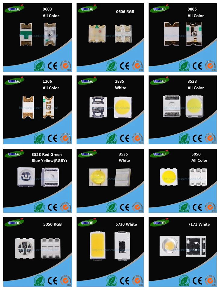 Epistar White Rgb Smd3528 Specifications Datasheet 3528 Smd Led Chip ...