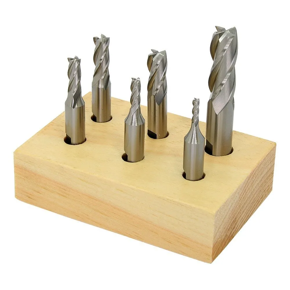 10pc Carbide End Milling Cutters Hss End Mill Set - Buy Hss Co8 End ...