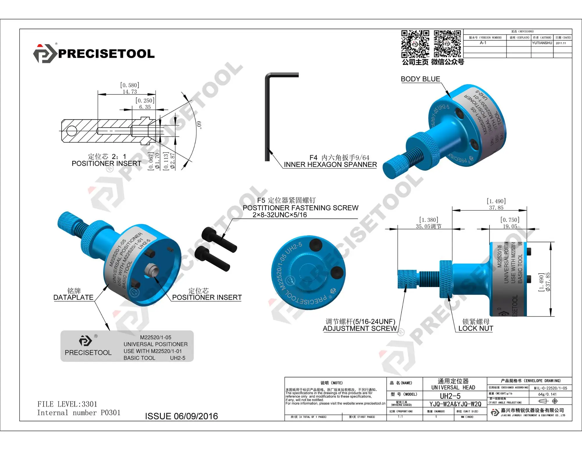 Jrready M22520/1-05 Positioner Tool - 2018 New Inventions