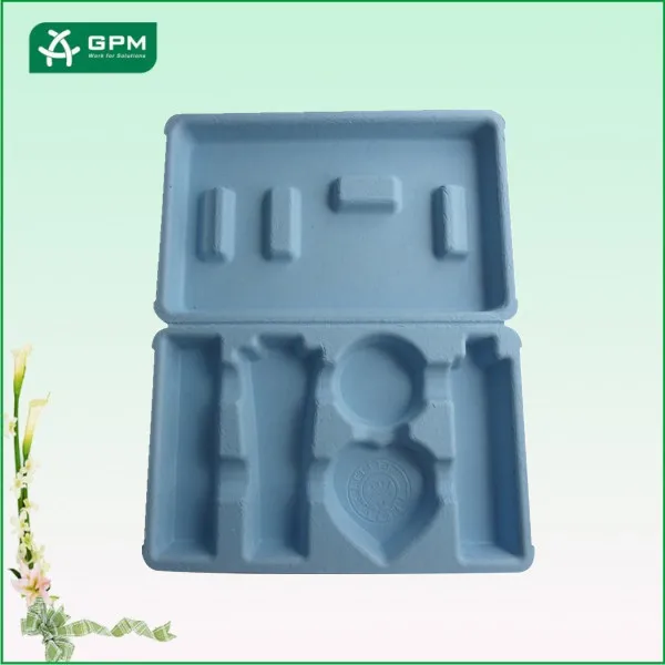 Molded Pulp Customized Design Cardboard Packaging Natural Cosmetic Box ...