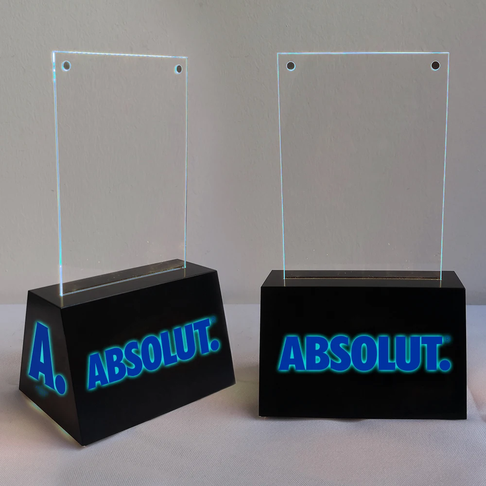 Lincond Custom Restaurant Menu Holder Acrylic Light Up Menu Board For ...