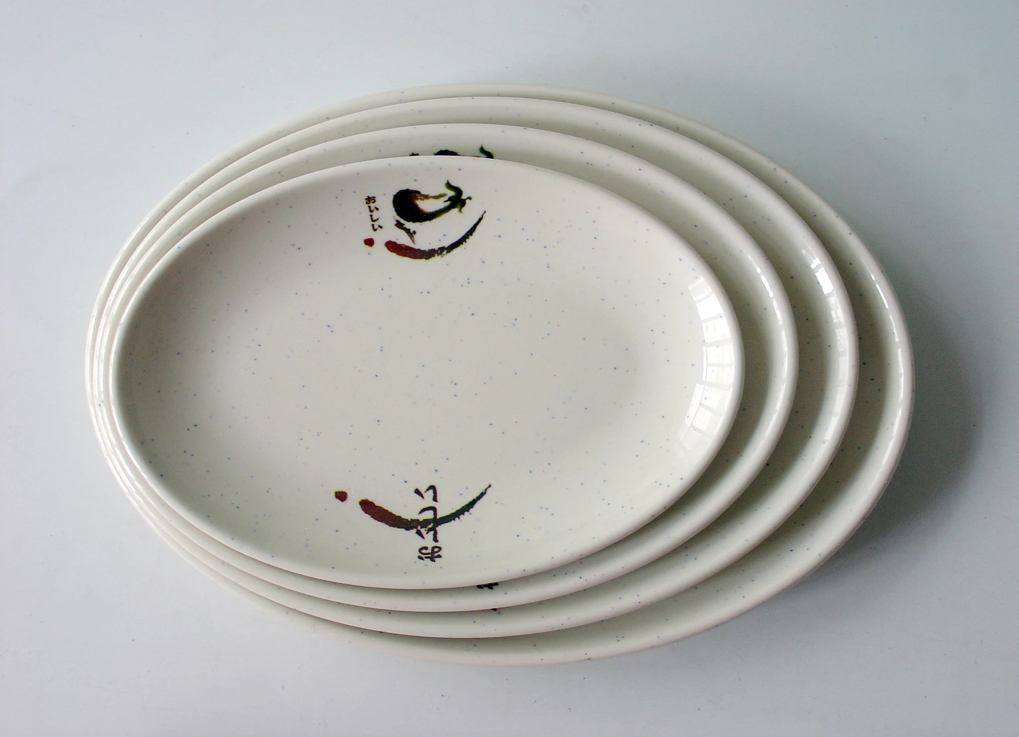 Melamine Oval Fish Dish Plates Porcelain Dinner Plate Custom Printed ...
