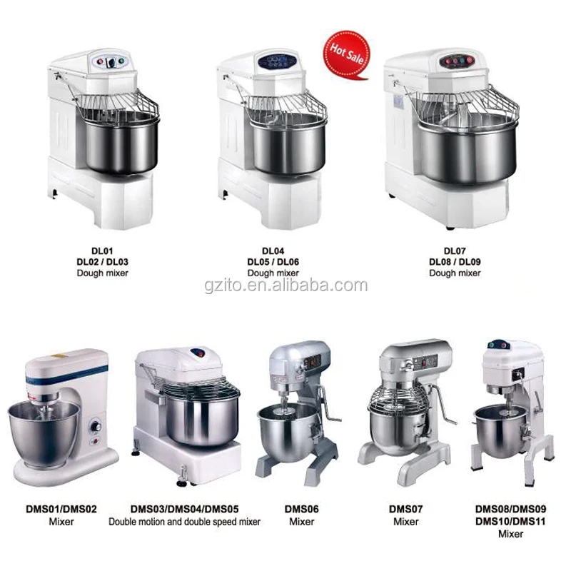 10L/20L/30L/80L Electric Double Speed Dough Bakery Food Mixer Machine Bread Mixer Machine,Pizza ...