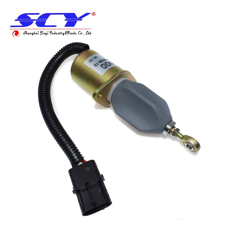 Fuel Shutdown Stop Solenoid 3919422 Sa4026-12 12v For Cummins Shut Off ...