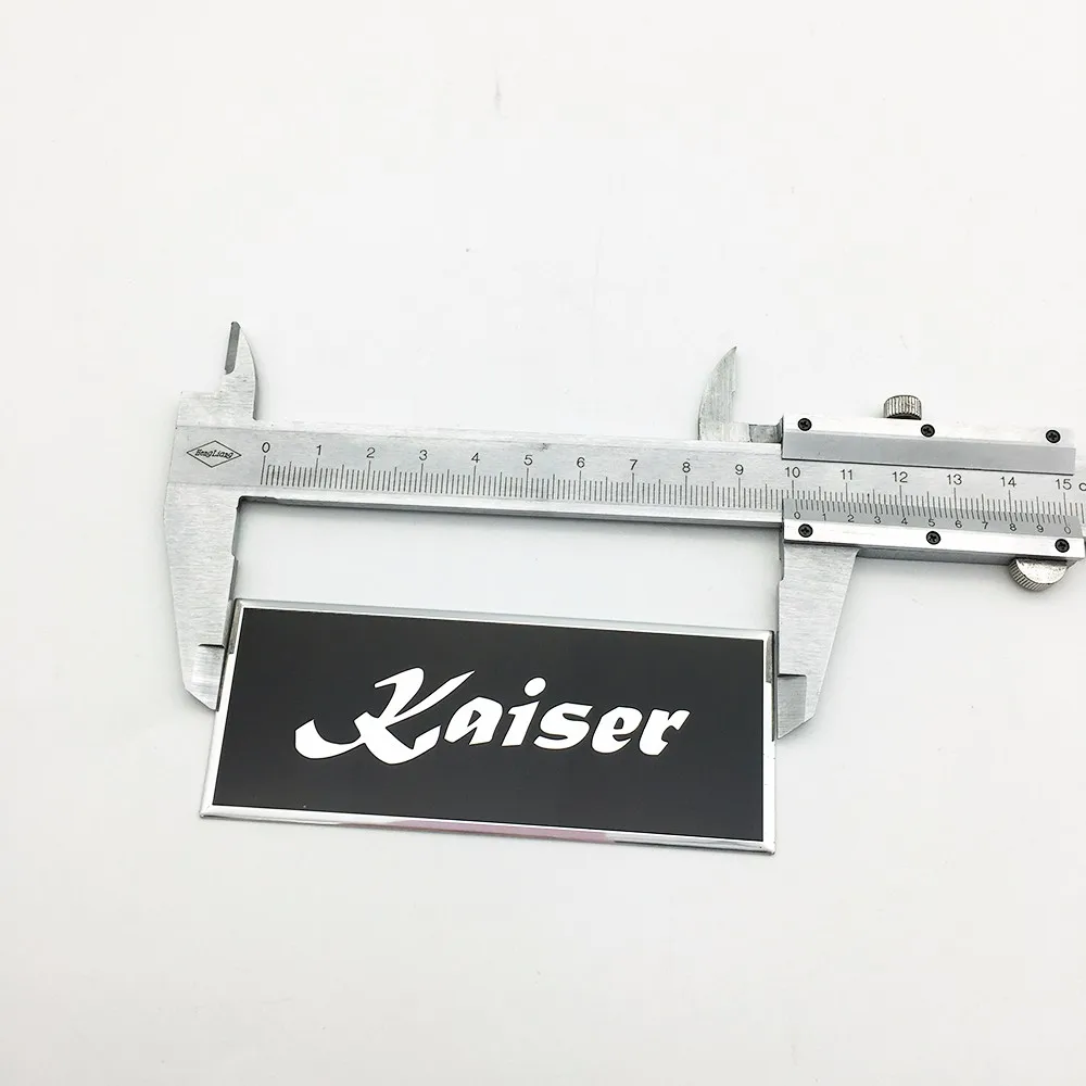 Custom Metal Silver Raised Logo Self-Adhesive Sticker