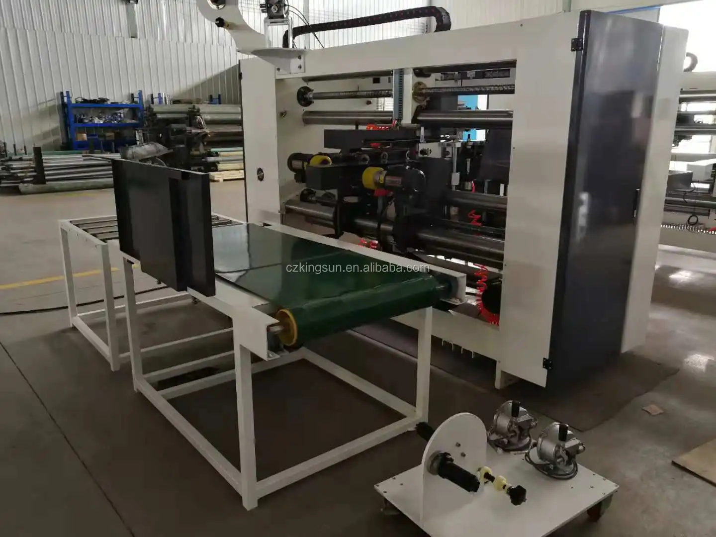 High Speed Double Servo Motor Corrugated Carton Stitching Stitcher ...