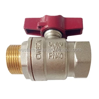 Competitive Price Pn40 Cw617n Brass Nickel Plated Ball Valve - Buy ...