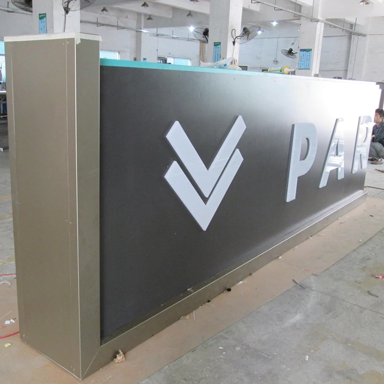 Parking Sign Directional Pylon Light Box - Buy Outdoor Light Box ...