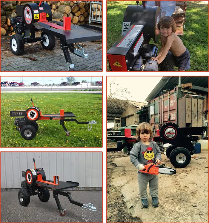 2 Way Wedge 34 Ton Kinetic Fast Speed Automatic Log Splitter For Tree ...