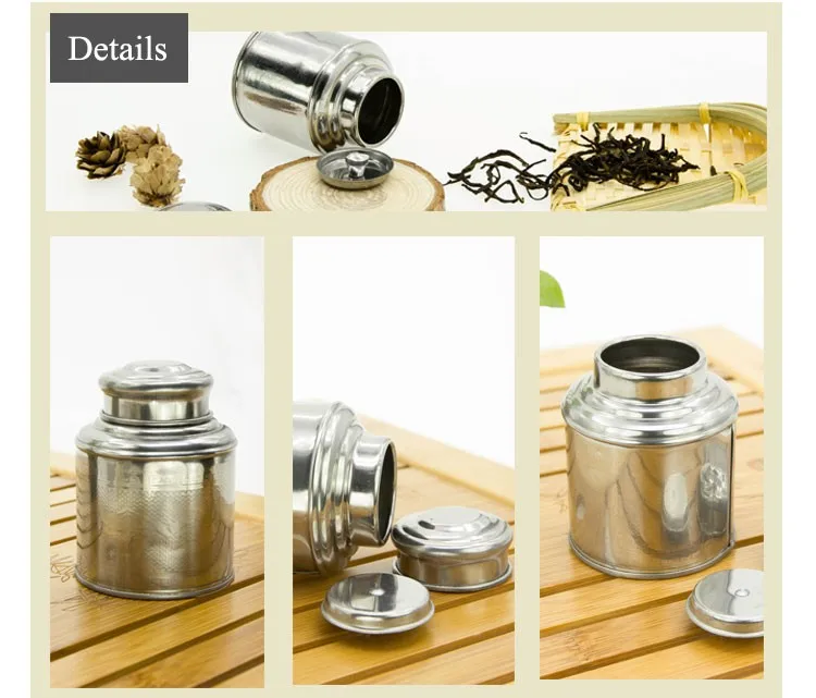 Double Lid Tea Tin Can,Tea Can Container,Tin Tea Caddy - Buy Double Lid ...