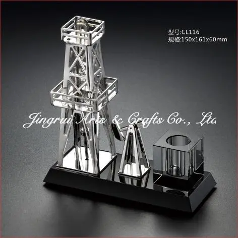 Unique Design Desk Decoration Pen Holder Metal Souvenir Metal Gifts Oil ...