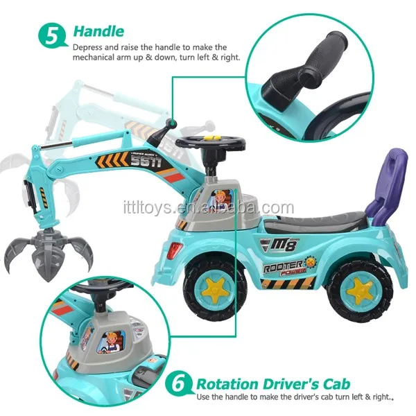 Multi Function Construction Kids Ride On Toy Crane - Buy Kids Ride On ...