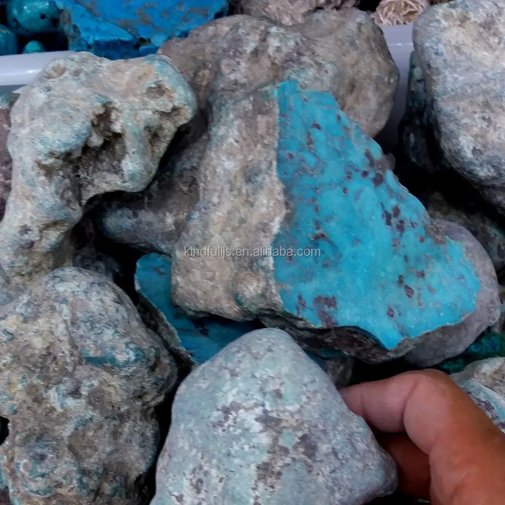 Natural Cruda Piedra Azul Turquesa Para Tallar La Fabricación De La ...