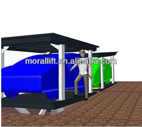 Double Deck Motorcycle Parking System - Efficient Lifting