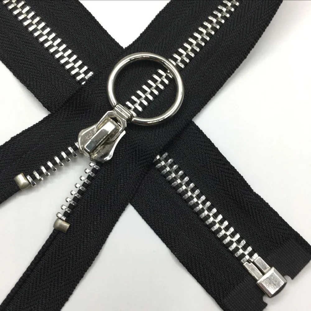 Large Size Two Way Head To Head Zipper Big Teeth Zipper Circle Puller ...